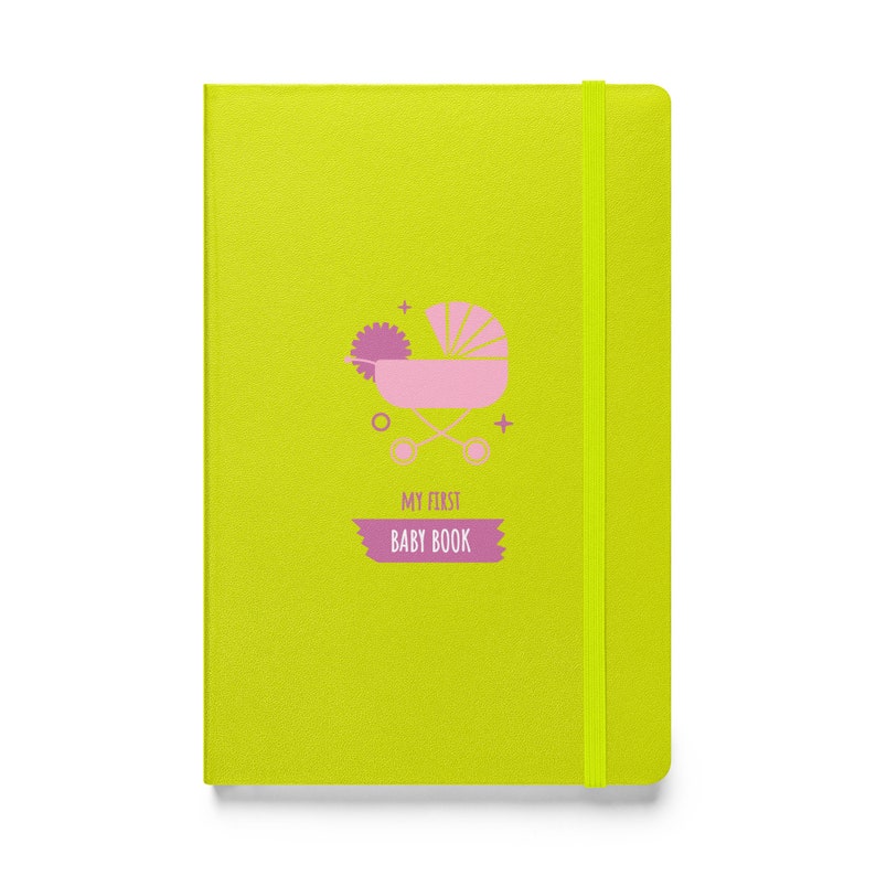 My First Baby Book Pink Hardcover Bound Notebook Hardcover Journal ...