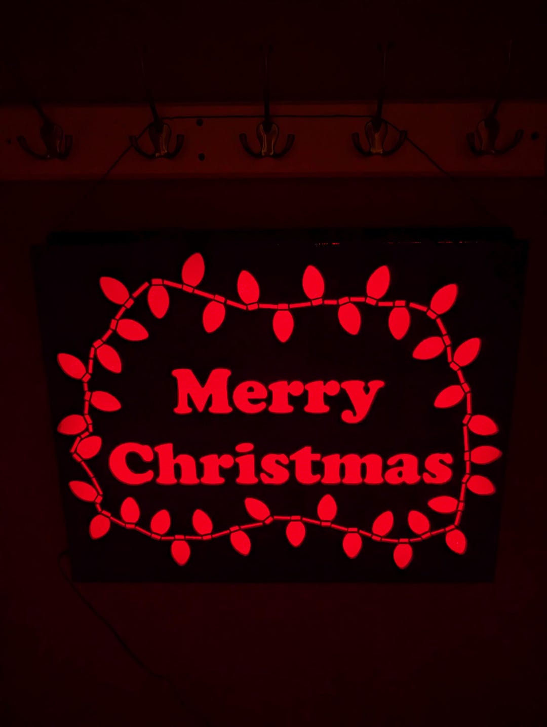 Lighted Christmas Sign - Etsy