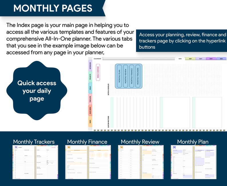 Premium Digital Planner 2024 2025 Updated iPad Goodnotes Notability ...