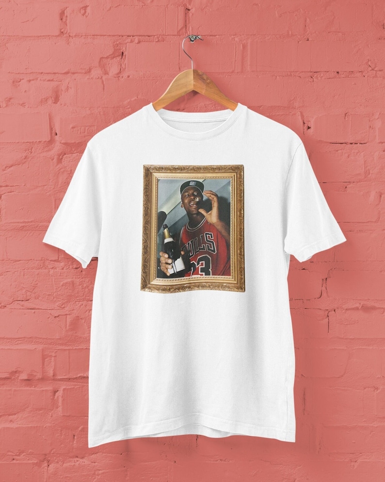 Michael Jordan Cigar Shirt Vintage Basketball Jordan Tee Chicago Bulls ...