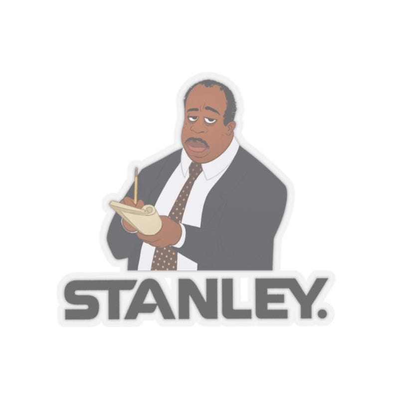 The Office - Stanley Hudson Sticker | Vinyl Decal for Laptops - Etsy