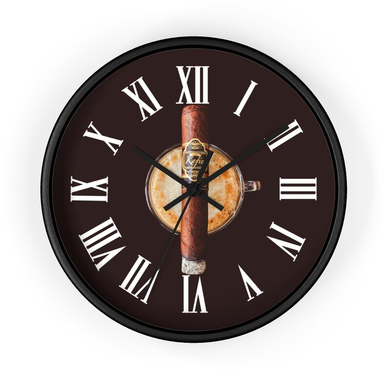 Cigar Wall Clock | Smokers Lounge Decor | Mancave Aesthetic | Luxury ...