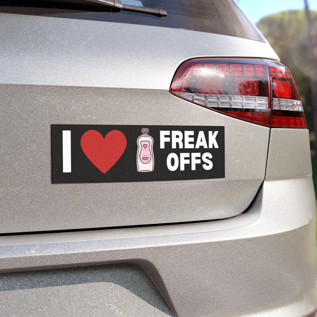 Diddy Prank | Gag Bumper Magnet | I Heart Baby Oil Freak Offs | Mock ...