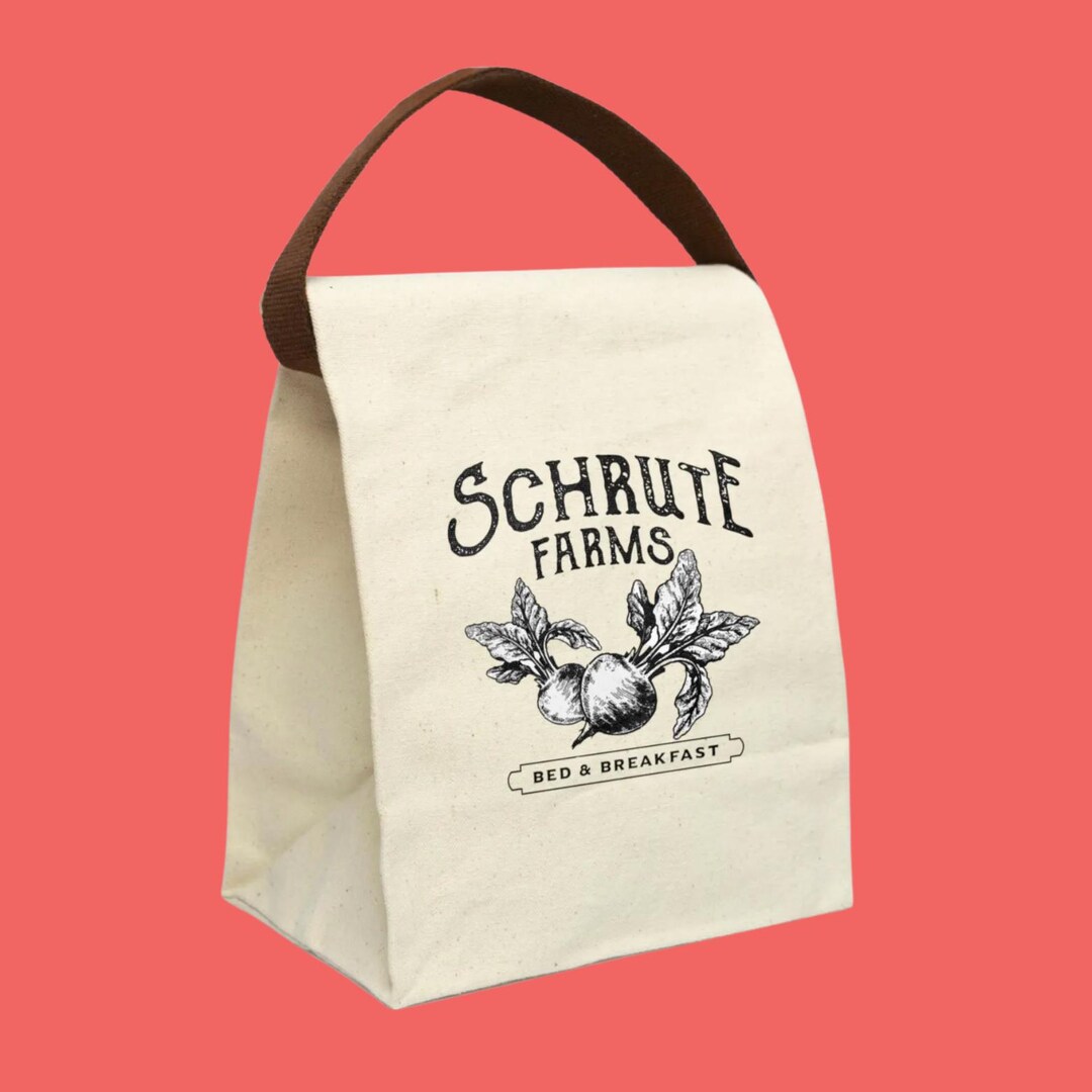 Schrute Farms Beet Bag | Canvas Bag With Strap | the Office Lunch Sack ...