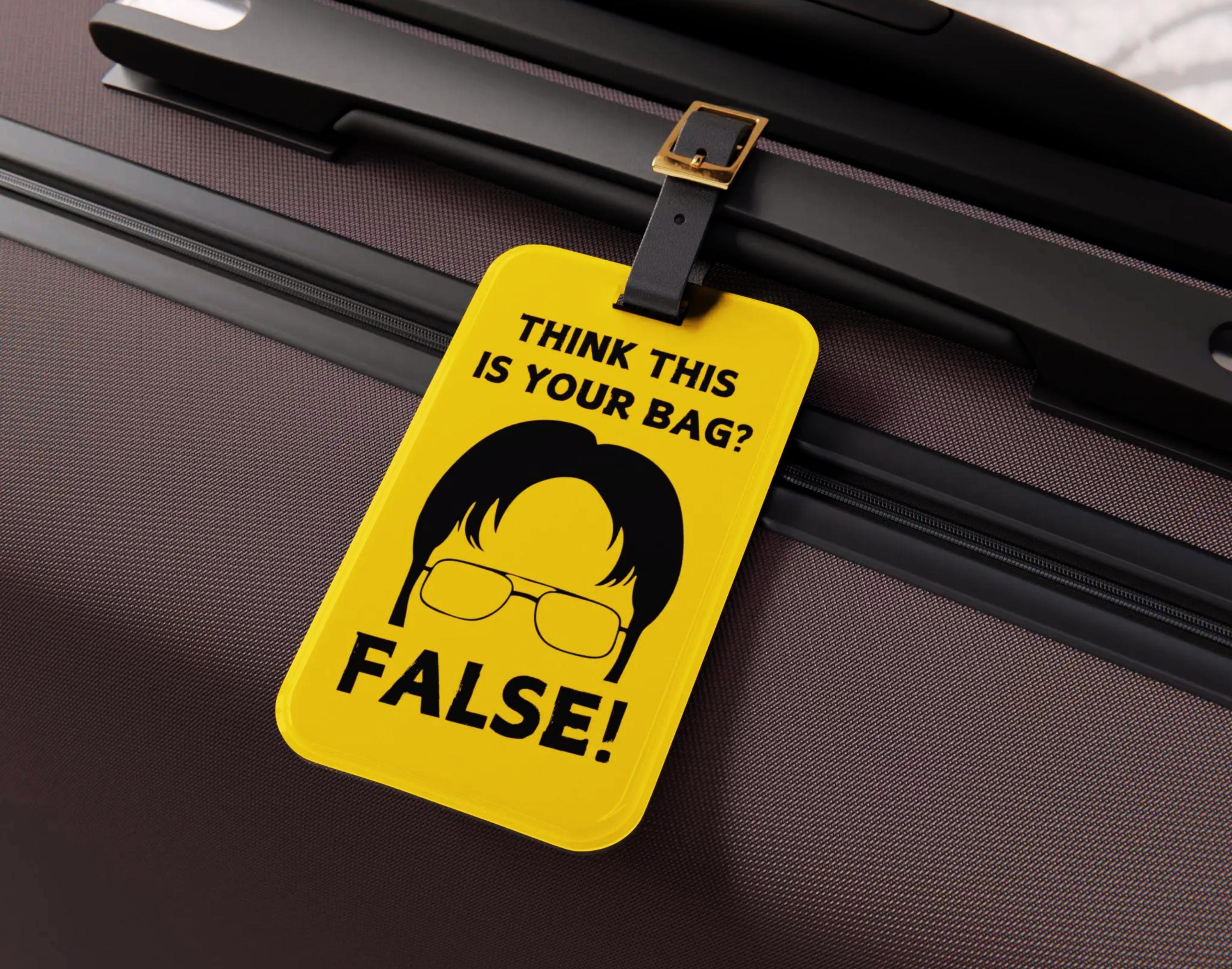 Dwight Schrute Luggage Tag | Think This is Your Bag? False! | the ...