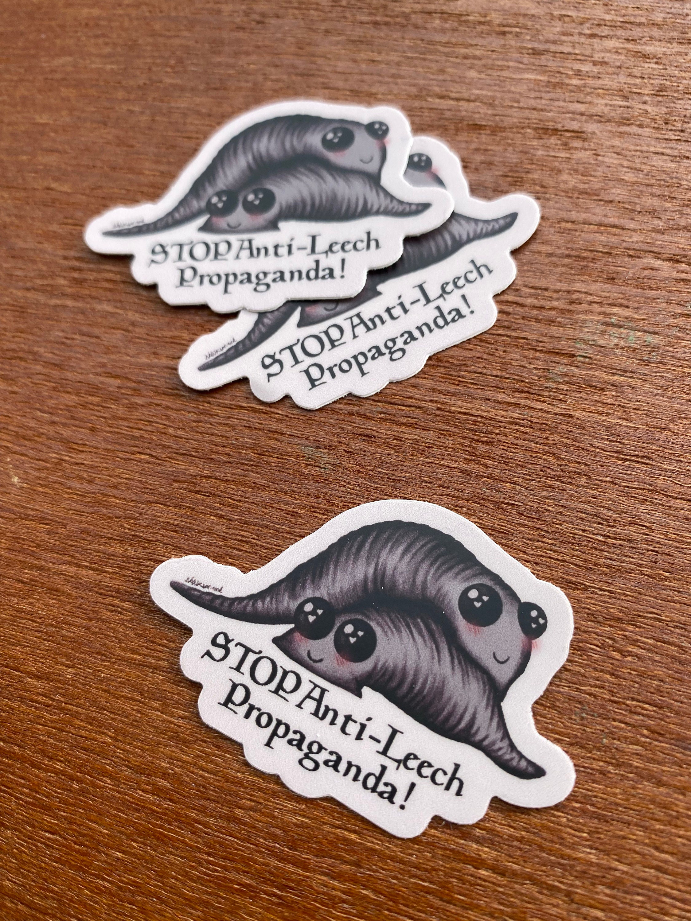 Stop Anti-leech Propaganda Sticker Funny, Animals, Matte Vinyl ...