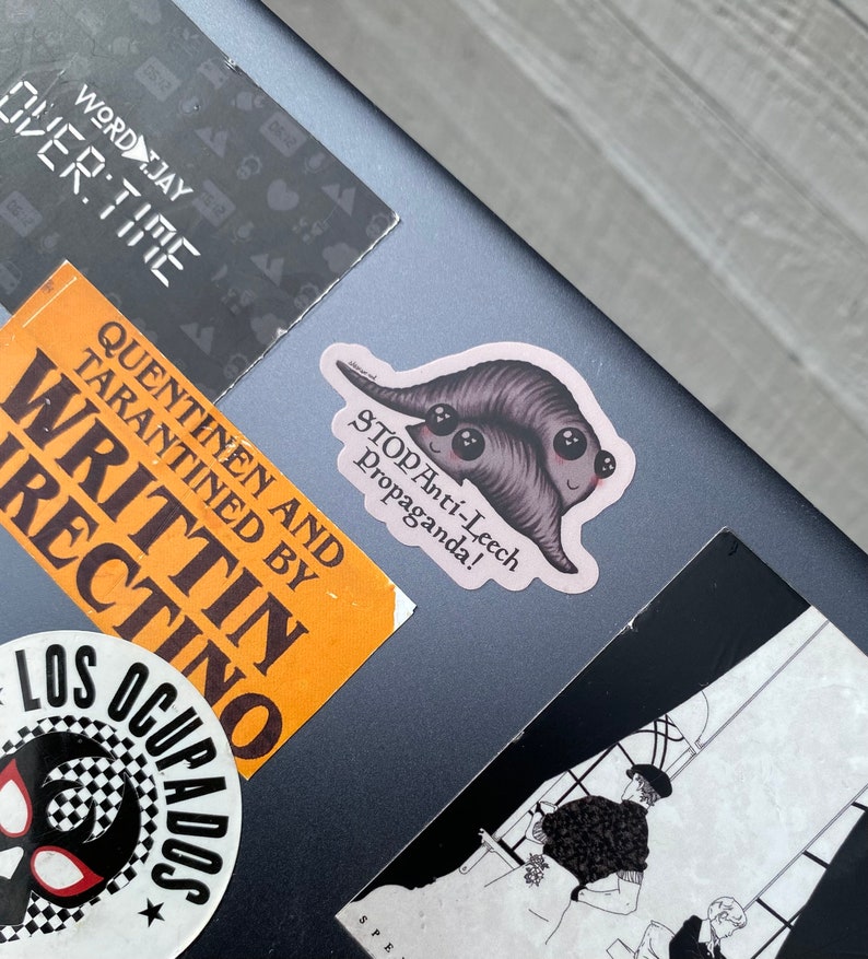 Stop Anti-leech Propaganda Sticker | Kawaii Animal | Vinyl Die Cut - Etsy
