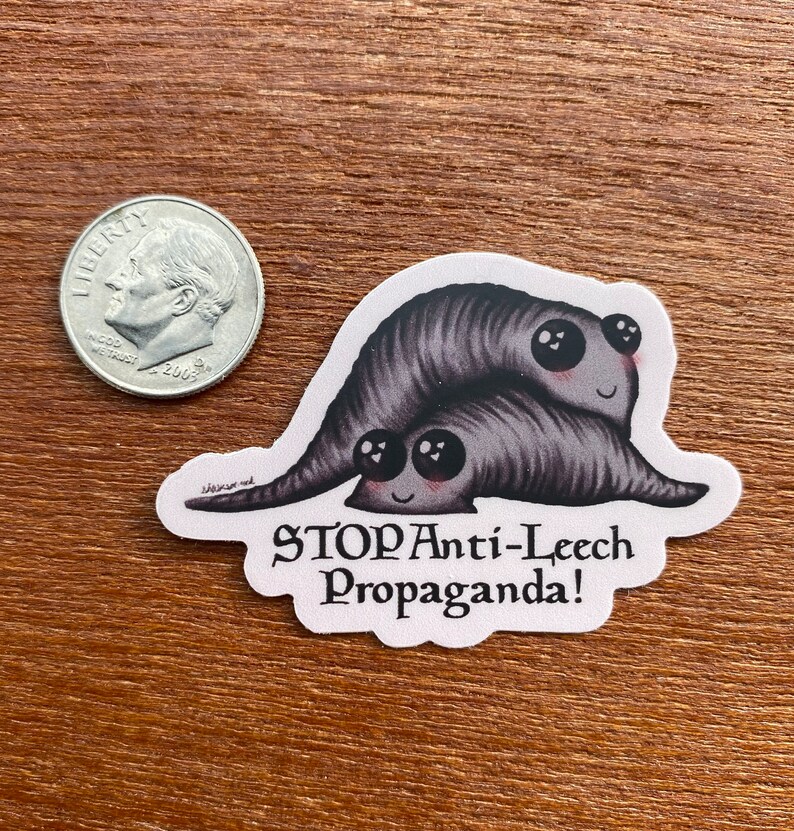 Stop Anti-leech Propaganda Sticker | Kawaii Animal | Vinyl Die Cut - Etsy