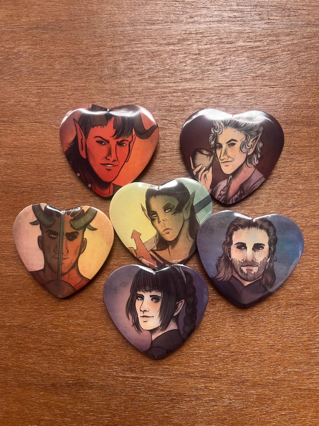 Baldur's Gate 3 Origin Companion Pin Button Badge Lae'zel Astarion Gale ...