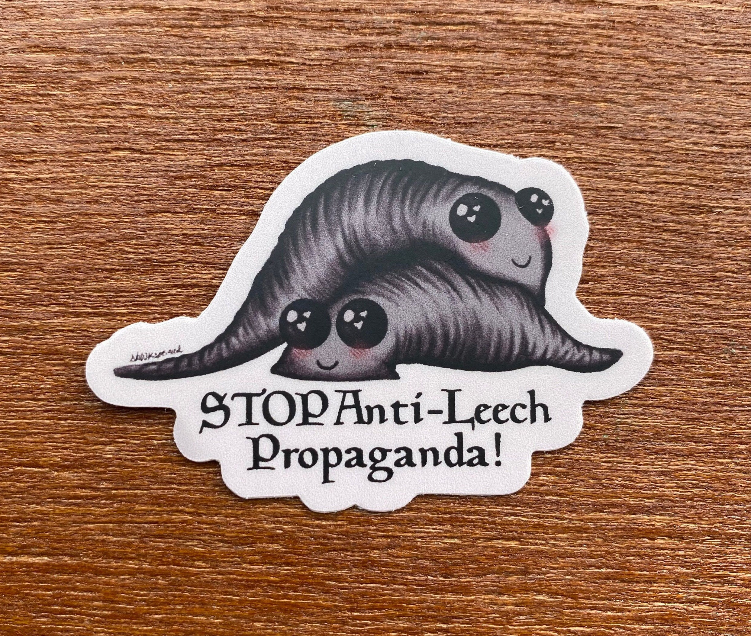 Stop Anti-leech Propaganda Sticker Funny, Animals, Matte Vinyl ...