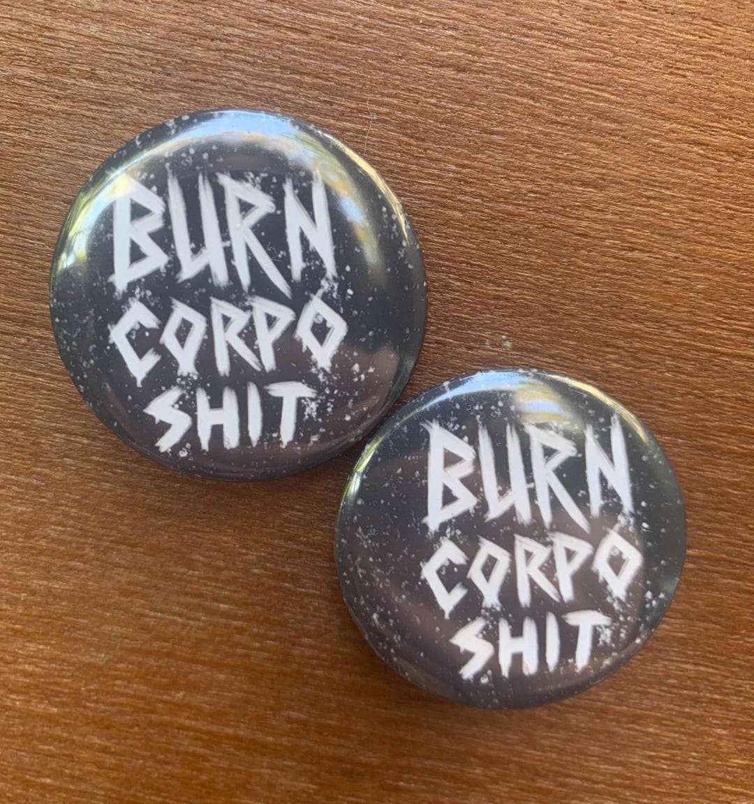 Burn Corpo Shit Cyberpunk 2077 Button Pin Badge - Etsy