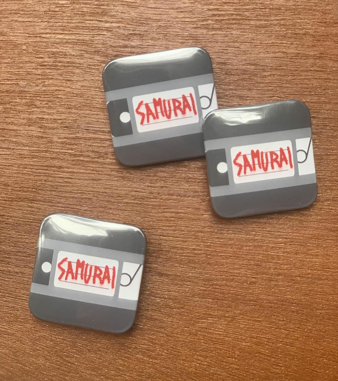 Samurai Cyberpunk 2077 Casette Tape Square Pin Button Badge - Etsy