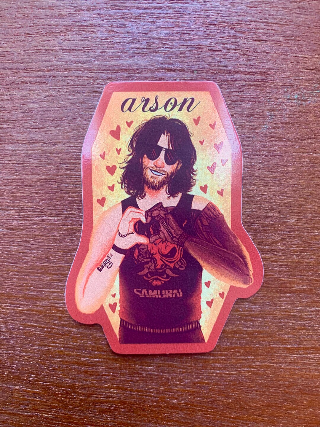 Johnny Silverhand Arson Sticker Funny, Meme, Cyberpunk 2077 Inspired ...