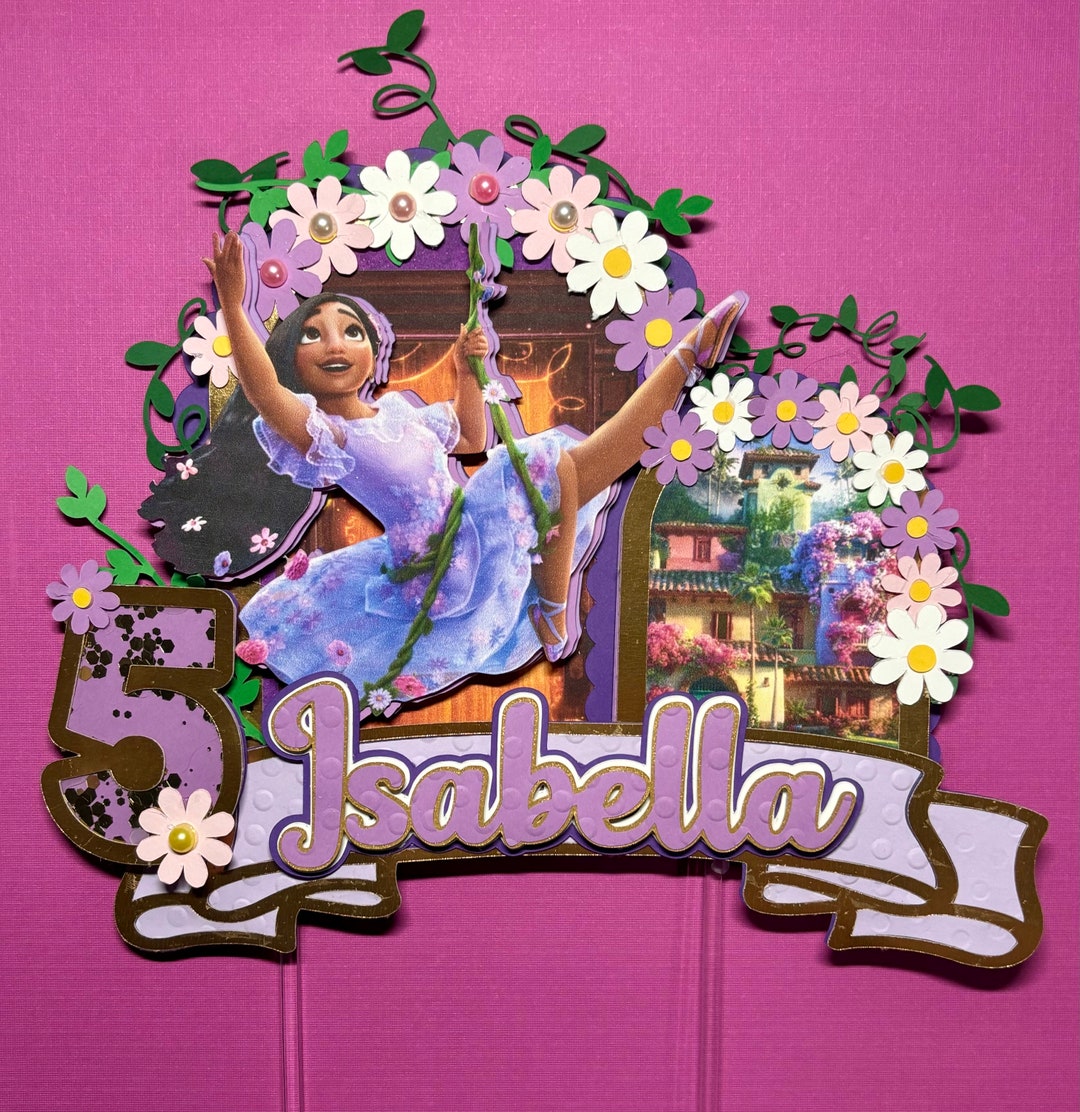Encanto Isabela Theme Cake Topper - Etsy
