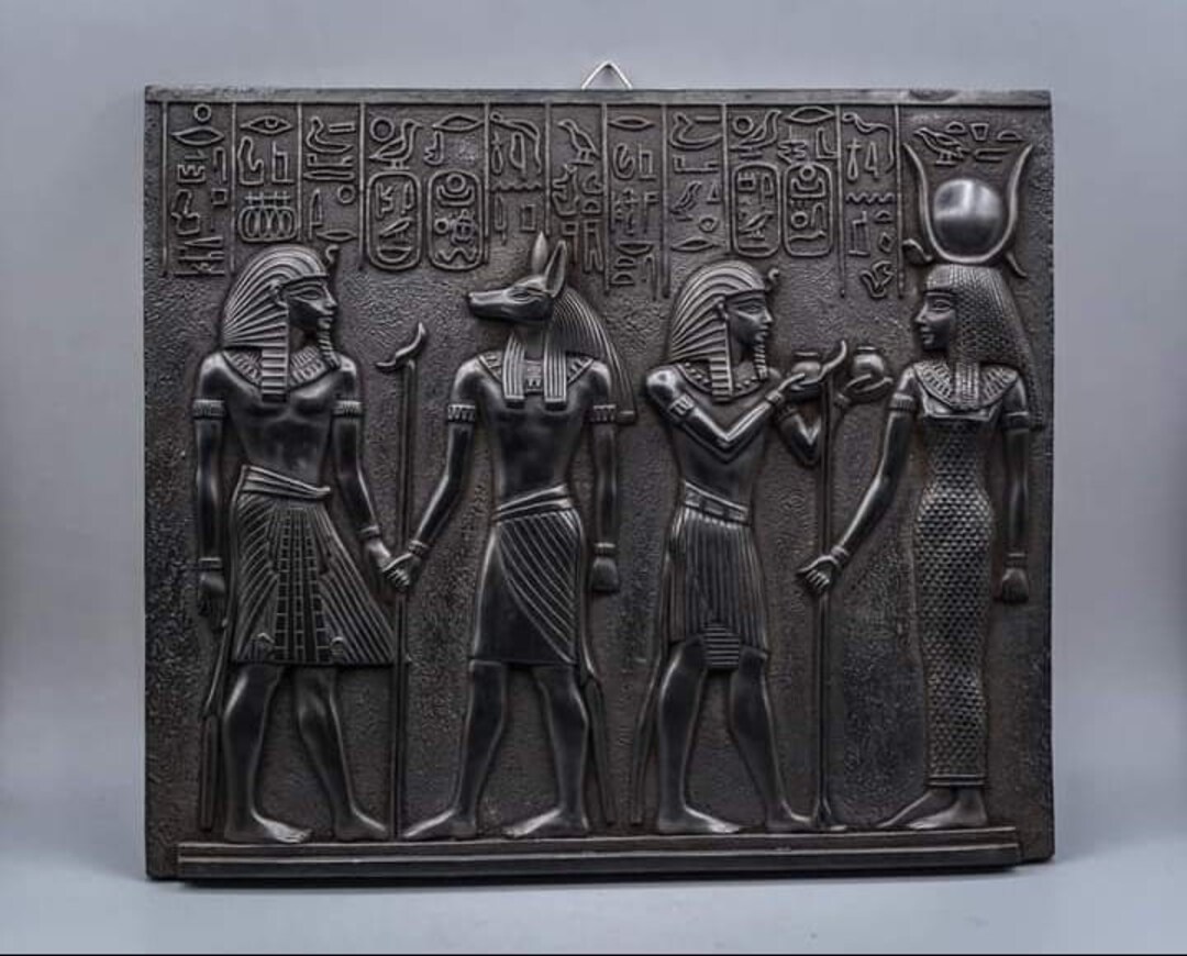 A Rare Ancient Egyptian Pharaonic Stone Statue of the God Anubis, the ...