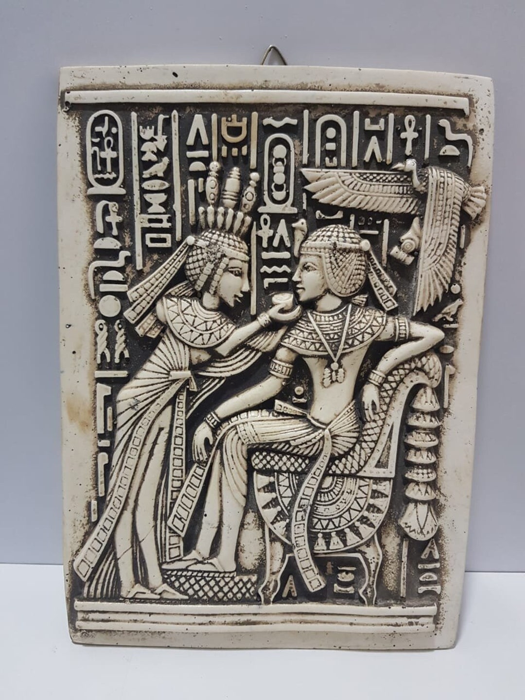 A Rare Ancient Egyptian Painting, a Painting of the God Osiris ...