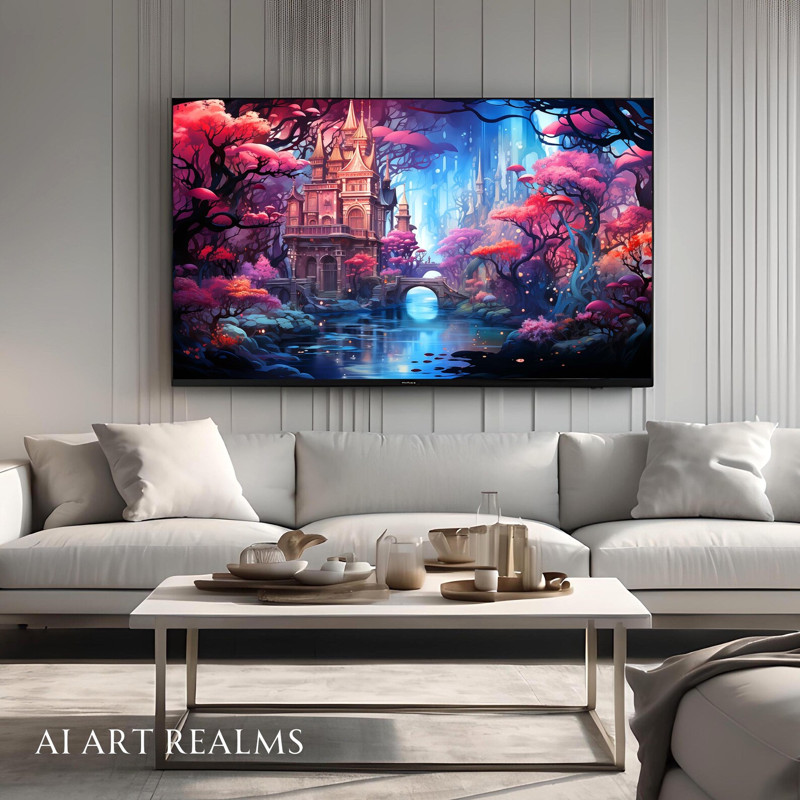Fairytale Sanctuary Frame TV Art, Digital Download, Fantasy Art ...