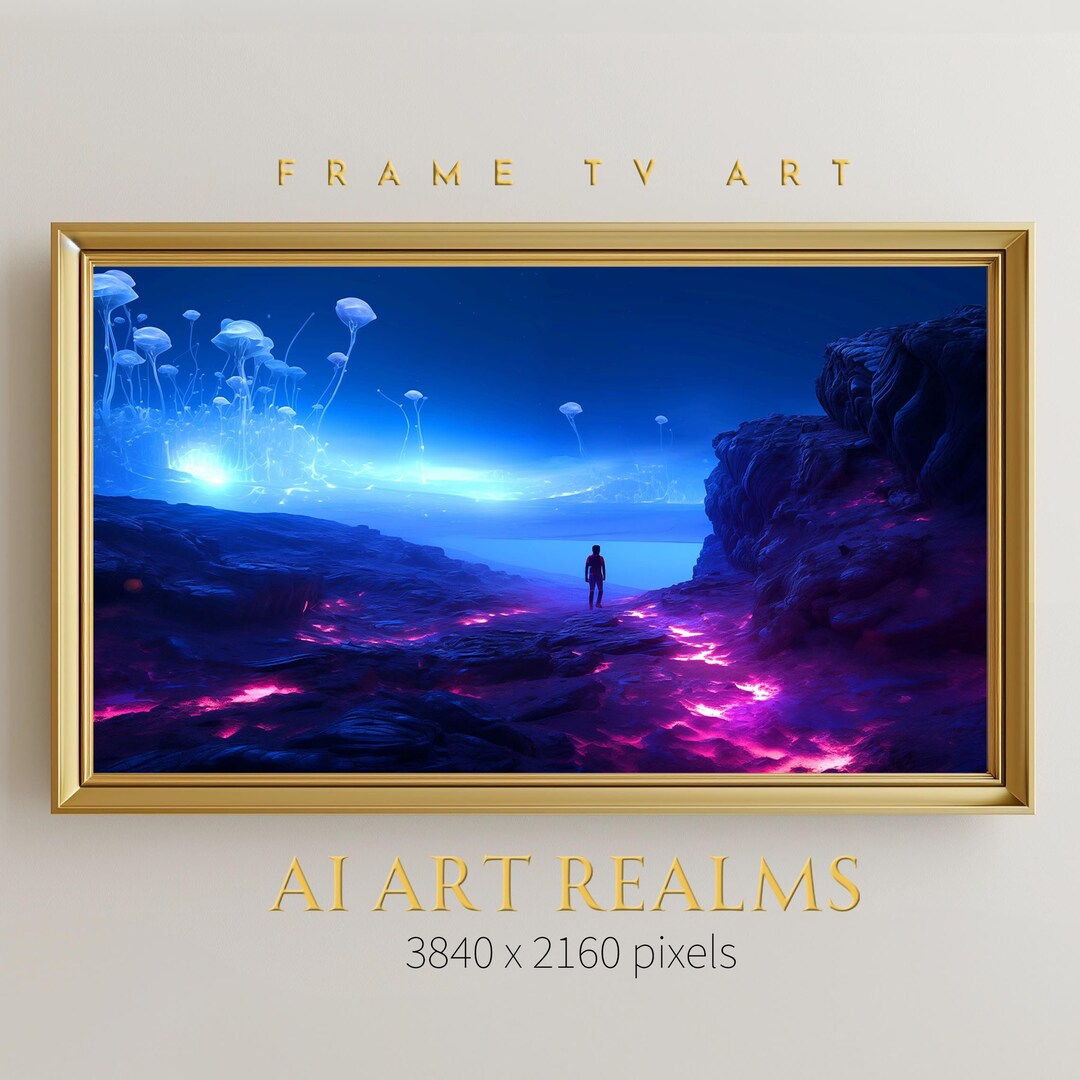 Celestial Crossing Frame TV Art, Digital Download, Cosmic Explorer, Sci ...