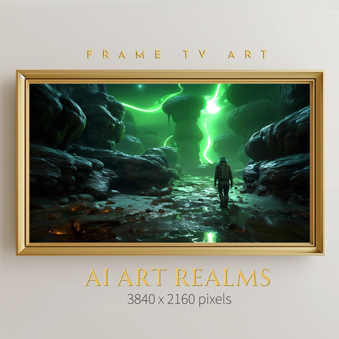 Alien Abyss Frame TV Art, Digital Download, Sci-fi Art, Otherworldly ...