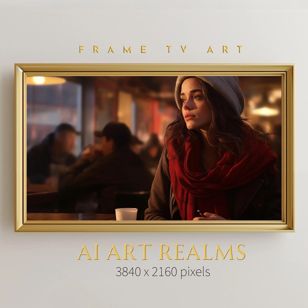 A Quiet Moment Samsung Frame TV Art, Digital Download, Cinematic, Woman ...