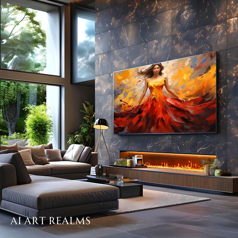 Dynamic Beauty Frame TV Art, Digital Download, Abstract Fashion Art ...
