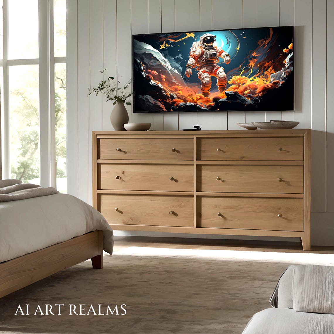 Futuristic Horizon, Samsung Frame TV Art, Sci-fi, Wall Art, Futuristic ...