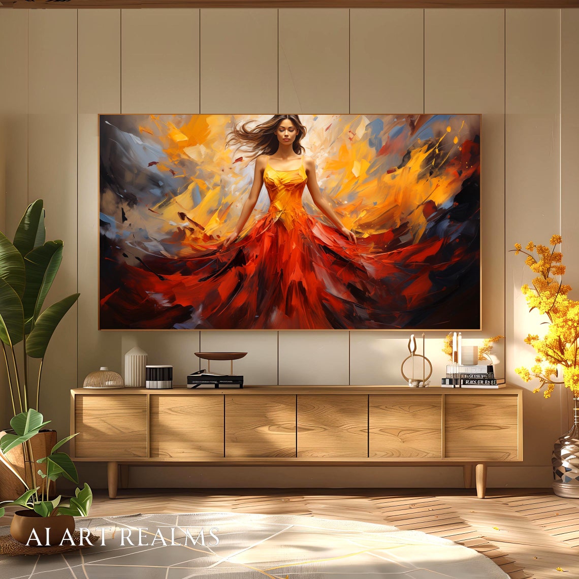 Dynamic Beauty Frame TV Art, Digital Download, Abstract Fashion Art ...
