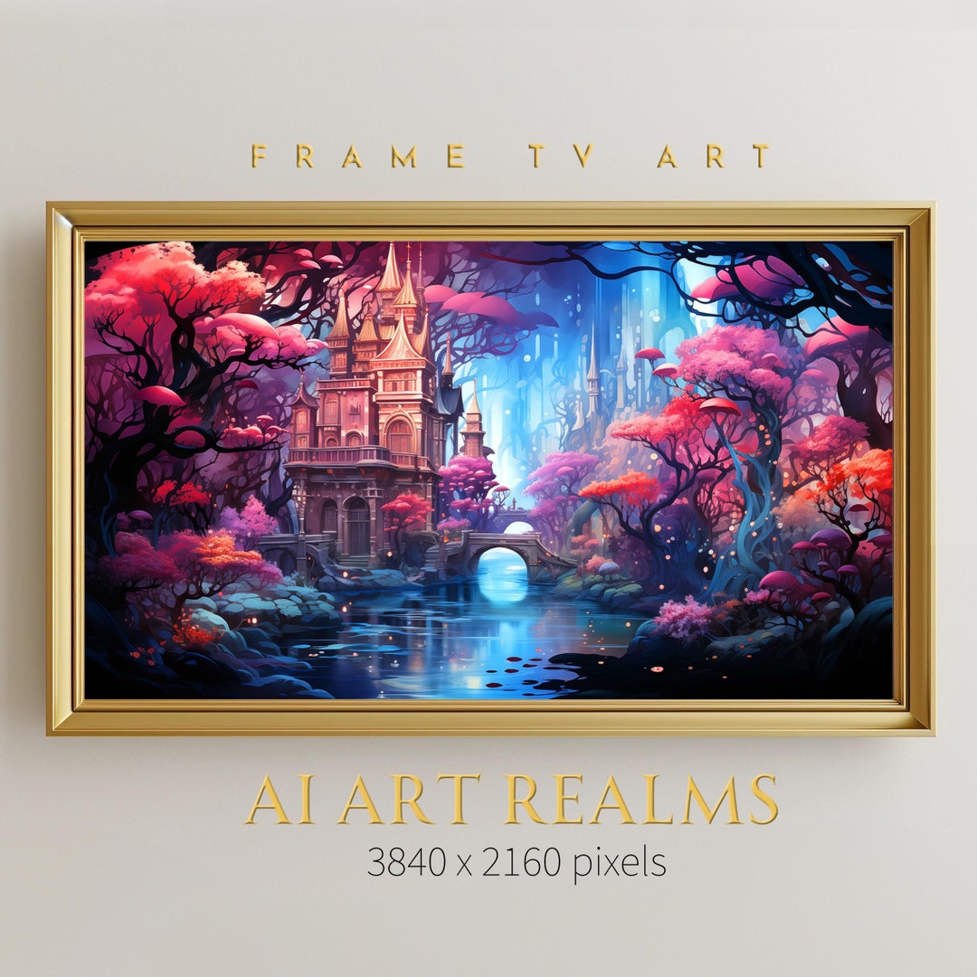 Fairytale Sanctuary Frame TV Art, Digital Download, Fantasy Art ...