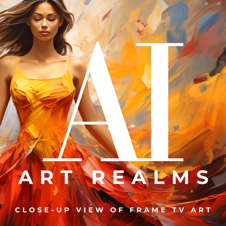 Dynamic Beauty Frame TV Art, Digital Download, Abstract Fashion Art, Samsung Frame TV, Vibrant ...
