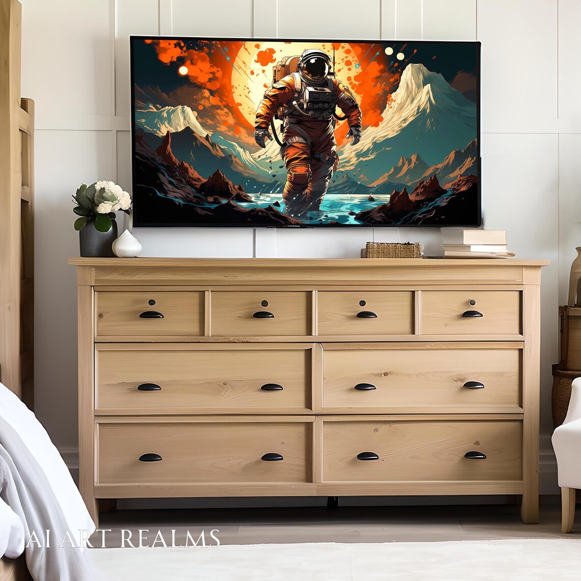 Futuristic Horizon, Samsung Frame TV Art, Sci-fi, Wall Art, Futuristic ...