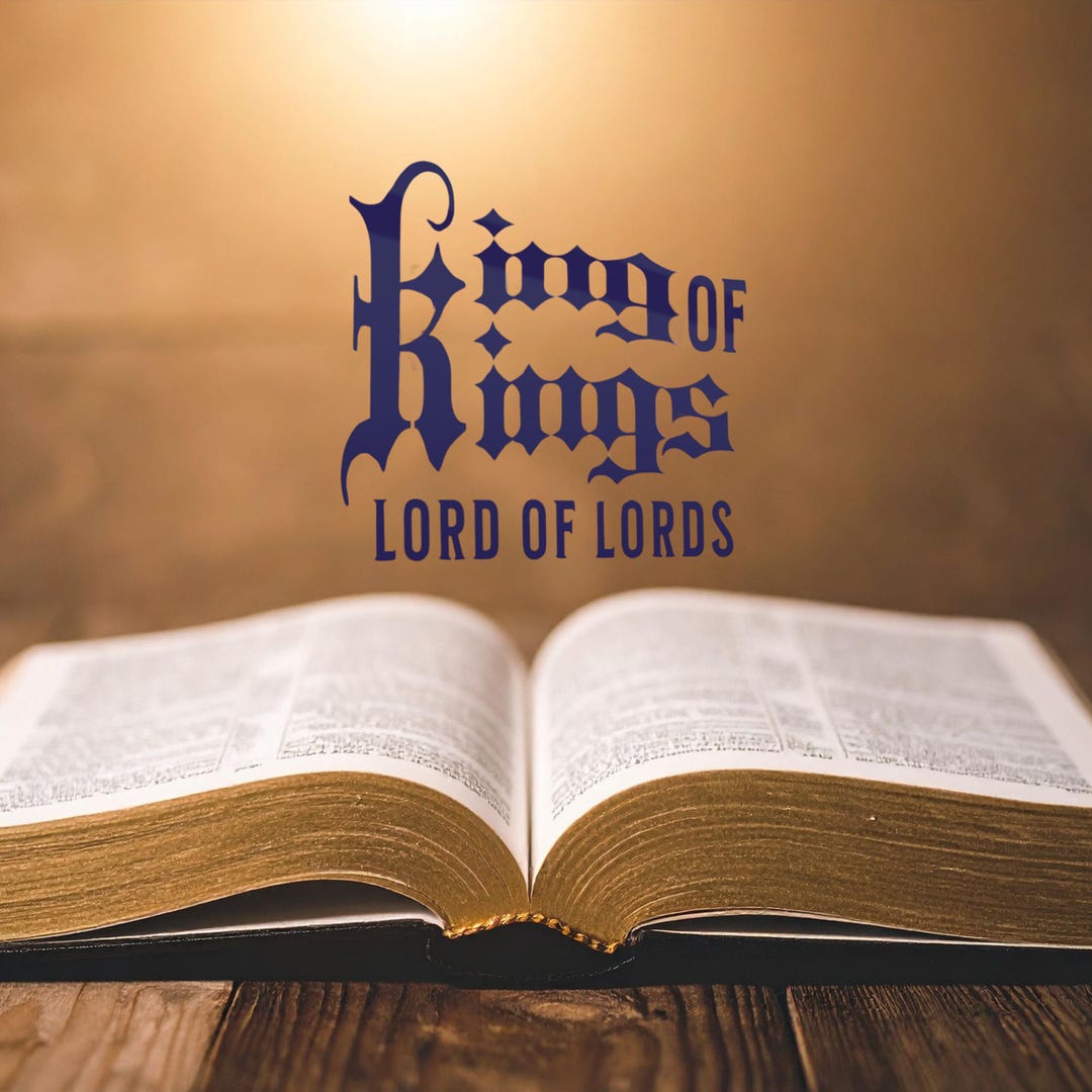 King of Kings Lord of Lords Vinyl Decal: Custom Christian Sticker - Etsy