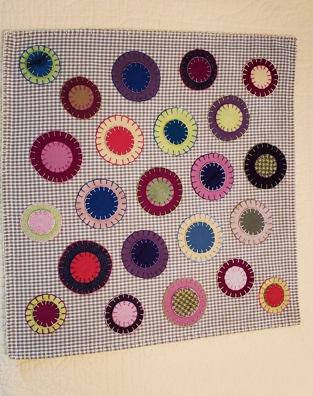 Spring/ Summer Penny Rug Wallhanging - Colorful Pennies - Etsy