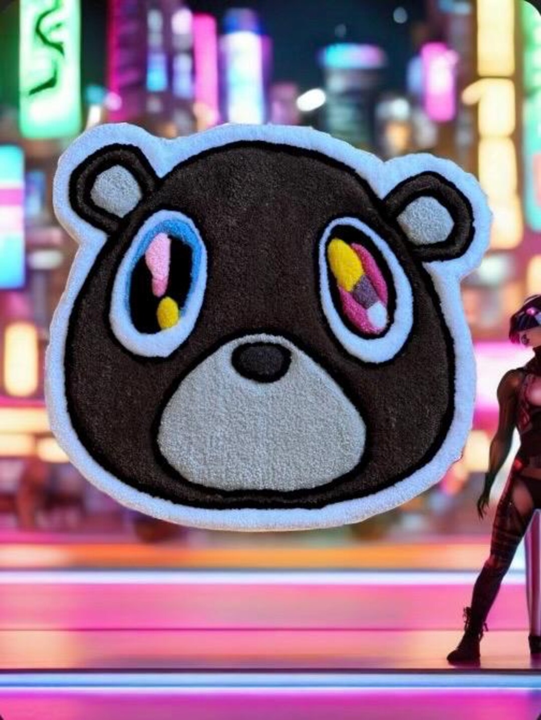 Kanye West Graduation Bear Anime 21x19in - Etsy