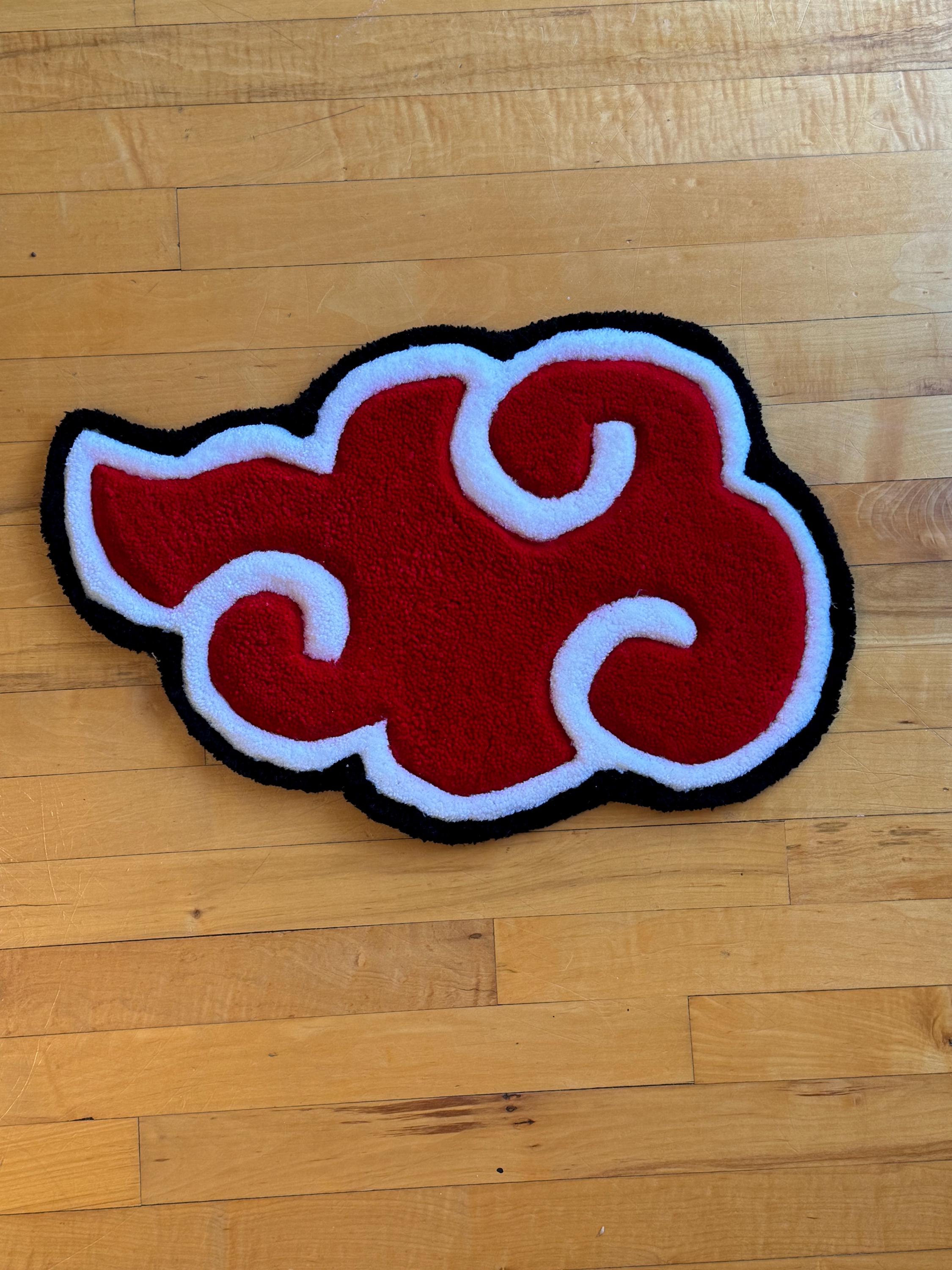 Custom Tufted Naruto Akatsuki Cloud Rug 22x23in - Etsy