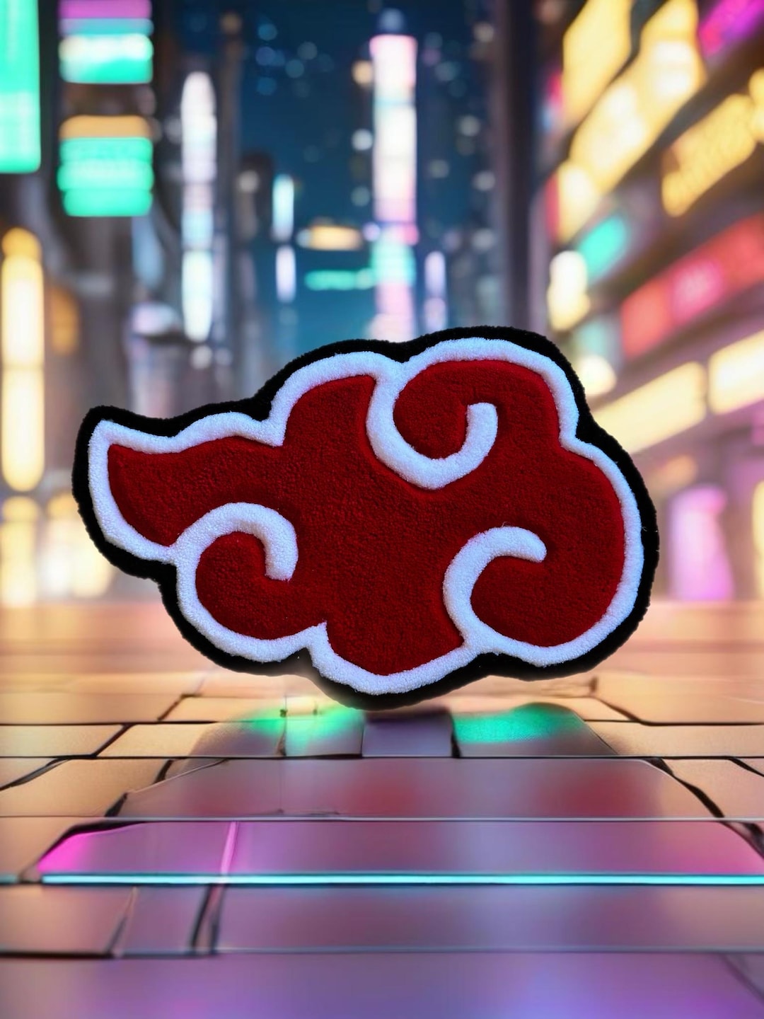 Custom Tufted Naruto Akatsuki Cloud Rug 22x23in - Etsy