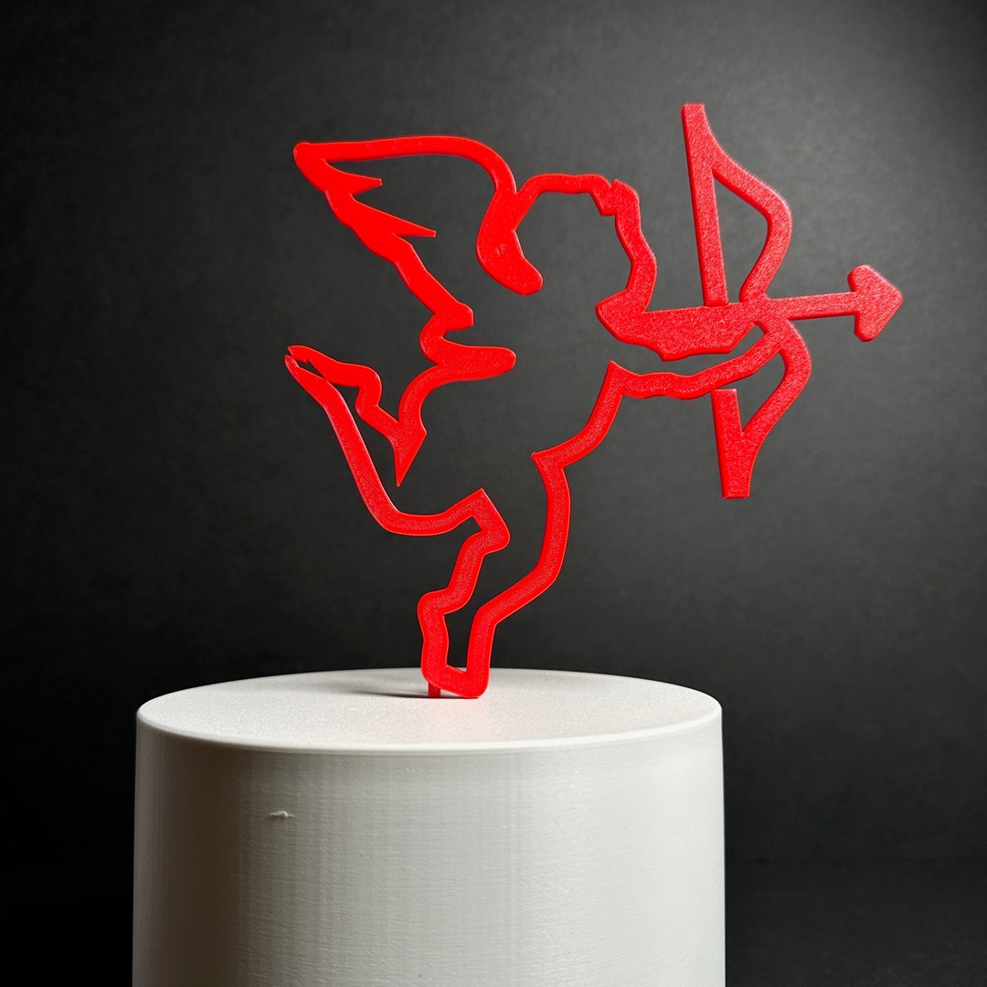 Cupid Cake Topper for Valentines Day - Etsy