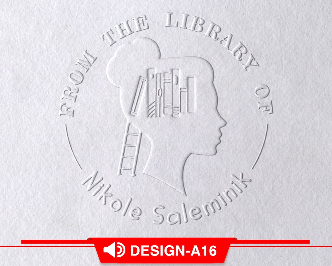 Custom Book Embosser/from the Library of Book Embosser/library Embosser ...