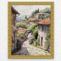 Italian Theme Poster Print of Original Artwork, Available in 2 Sizes ...