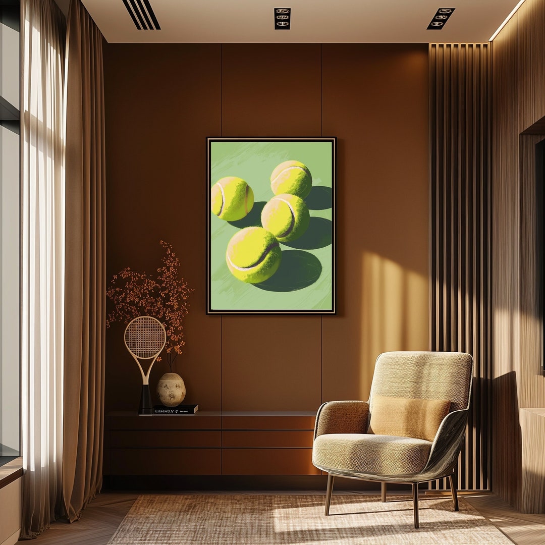 Printable Tennis Artwork Athletic Room Decoration Instant Download ...