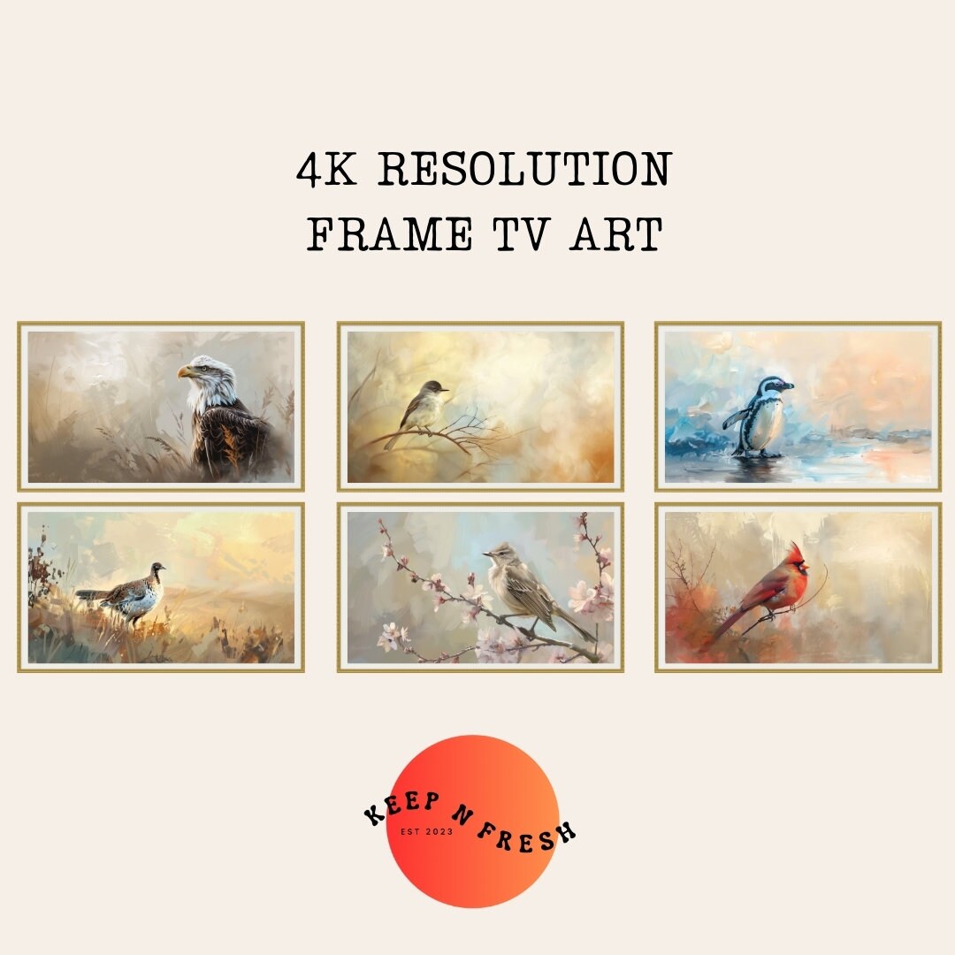 Birds Impressionism Art Bundle for Samsung Frame TV Art Perfect for ...