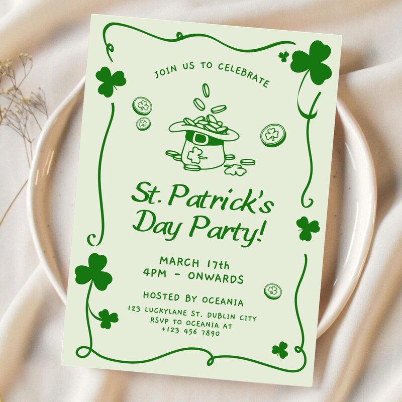 Irish Invitation - Etsy