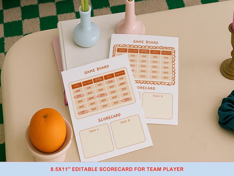 Friendsgiving Jeopardy Games Fall Thanksgiving Trivia Games Kids Adults ...