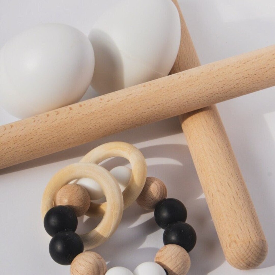 Baby Music Kit Rhythm Sticks Rattle Ring Shaker Egg Baby Sensory Kit ...