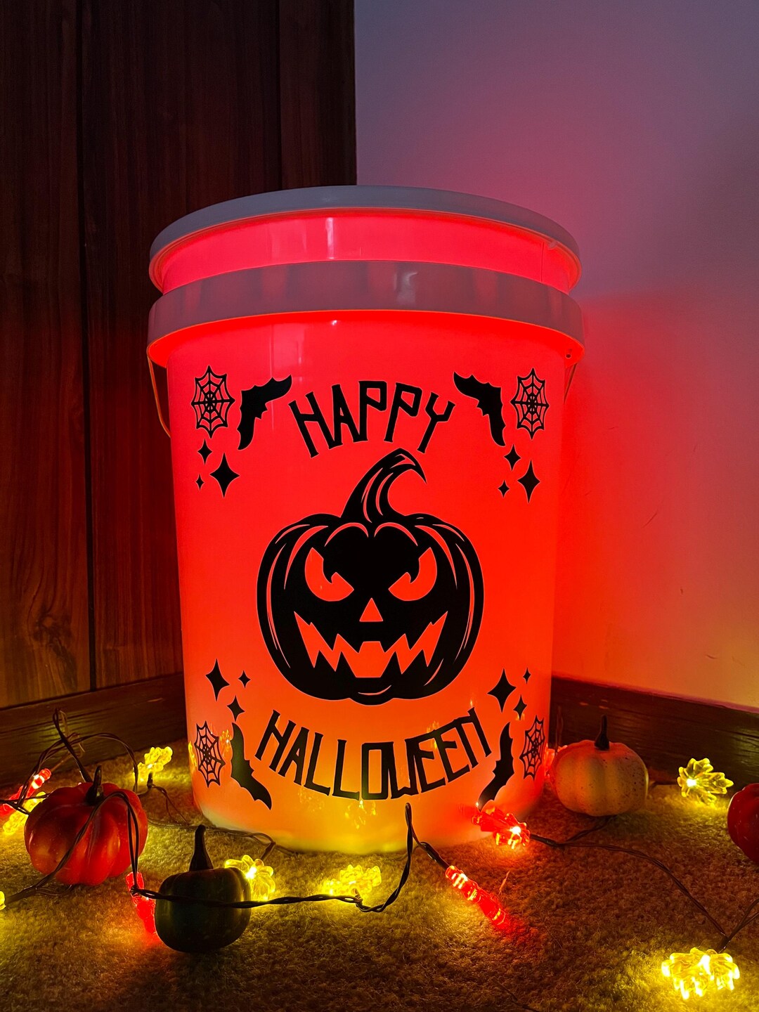 Halloween Light up Camping Bucket - Etsy