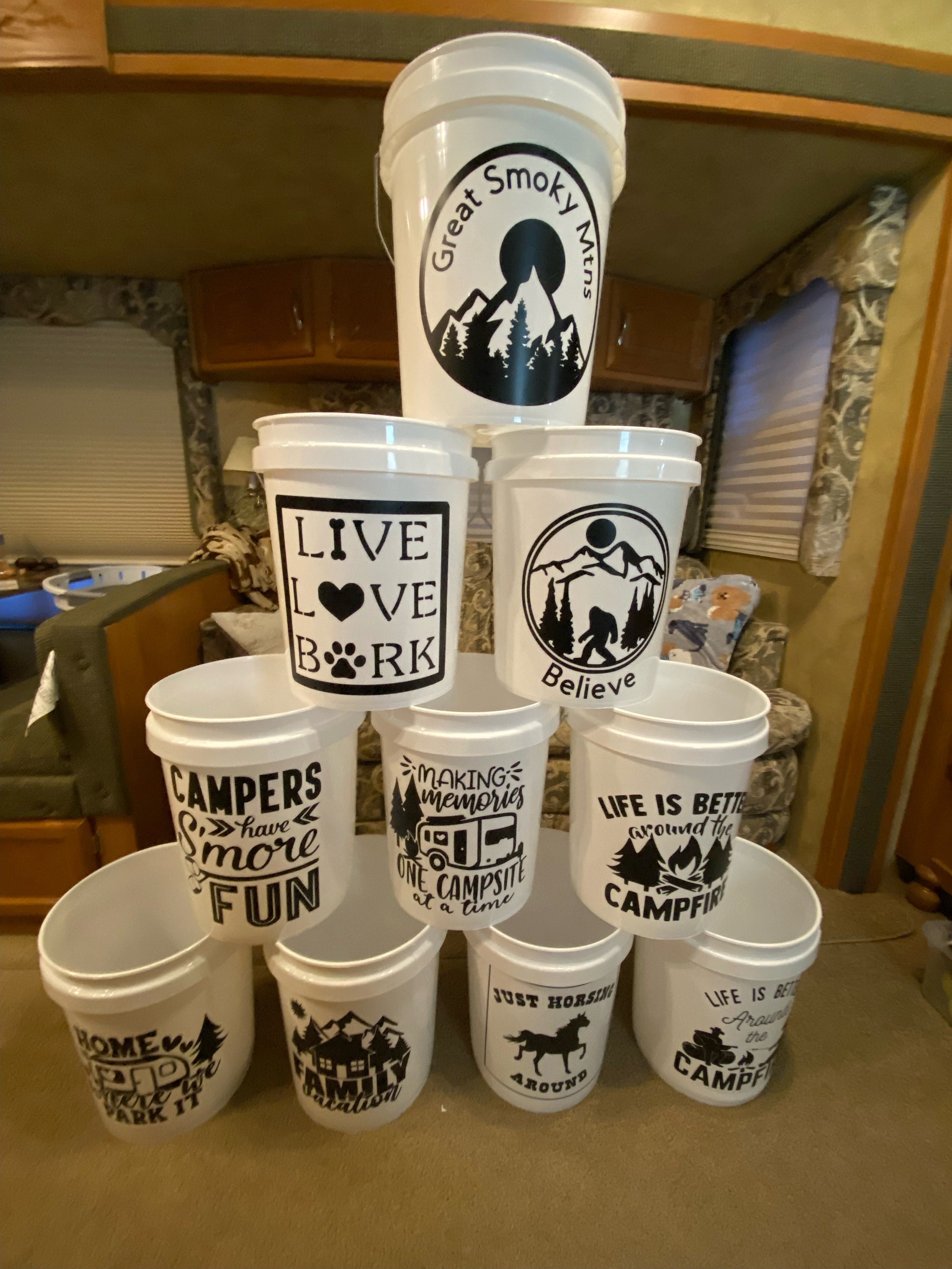 Light up Camping Bucket - Etsy