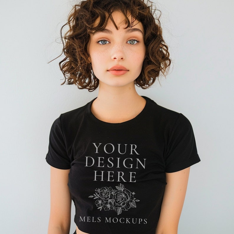Crop Top Mockup Bundle, Aesthetic Y2k Baby Tee Mocks Collection ...