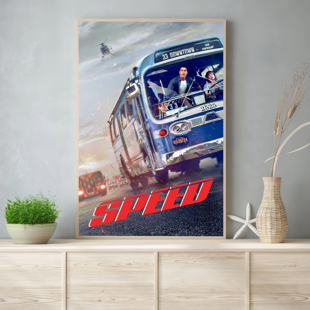 Speed Movie Poster 1994 Film Room Decor Wall Art Poster Gift Canvas ...