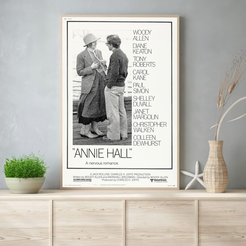Annie Hall Movie Poster 1977 Film Room Decor Wall Art Poster Gift ...