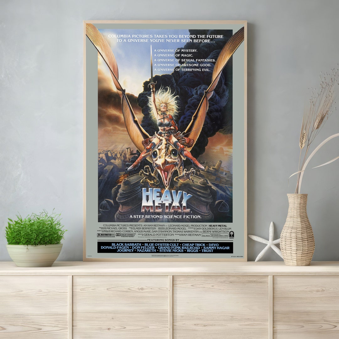 Heavy Metal Movie Poster 1981 Film Room Decor Wall Art Poster Gift ...
