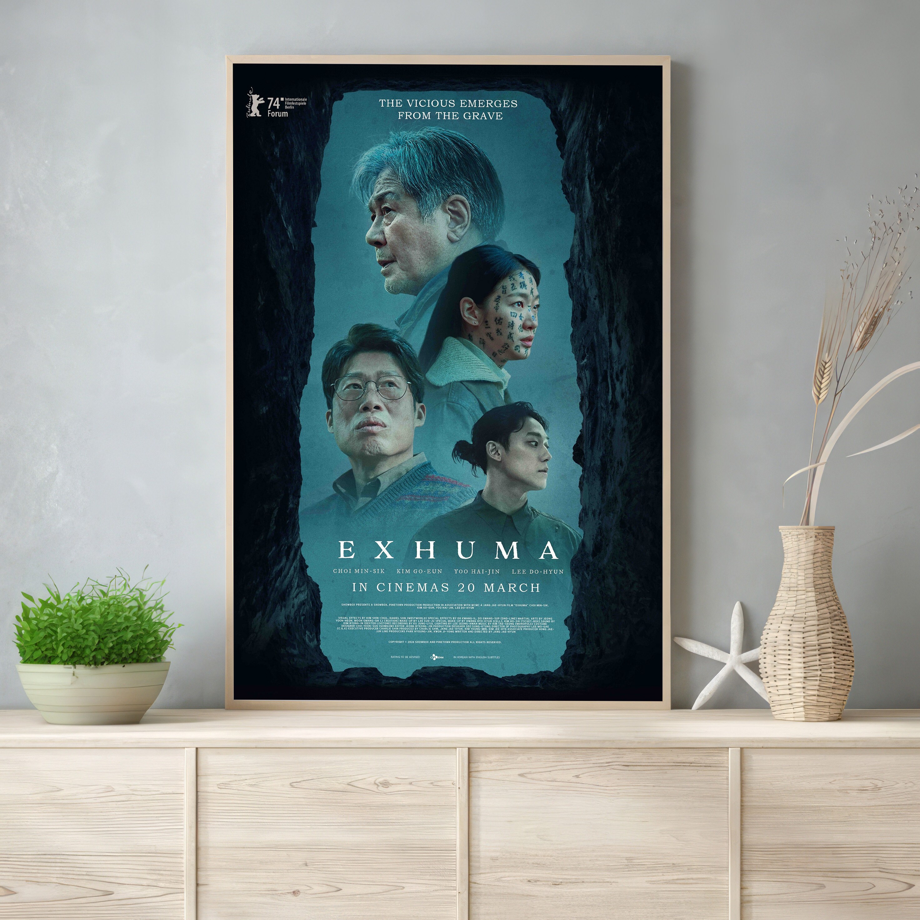 Exhuma Movie Poster 2024 Film Room Decor Wall Art Poster Gift Canvas ...